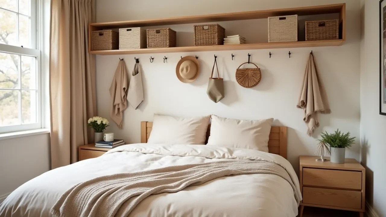 14 Smart Wall Storage Ideas For Small Bedroom Spaces - BricksBeam